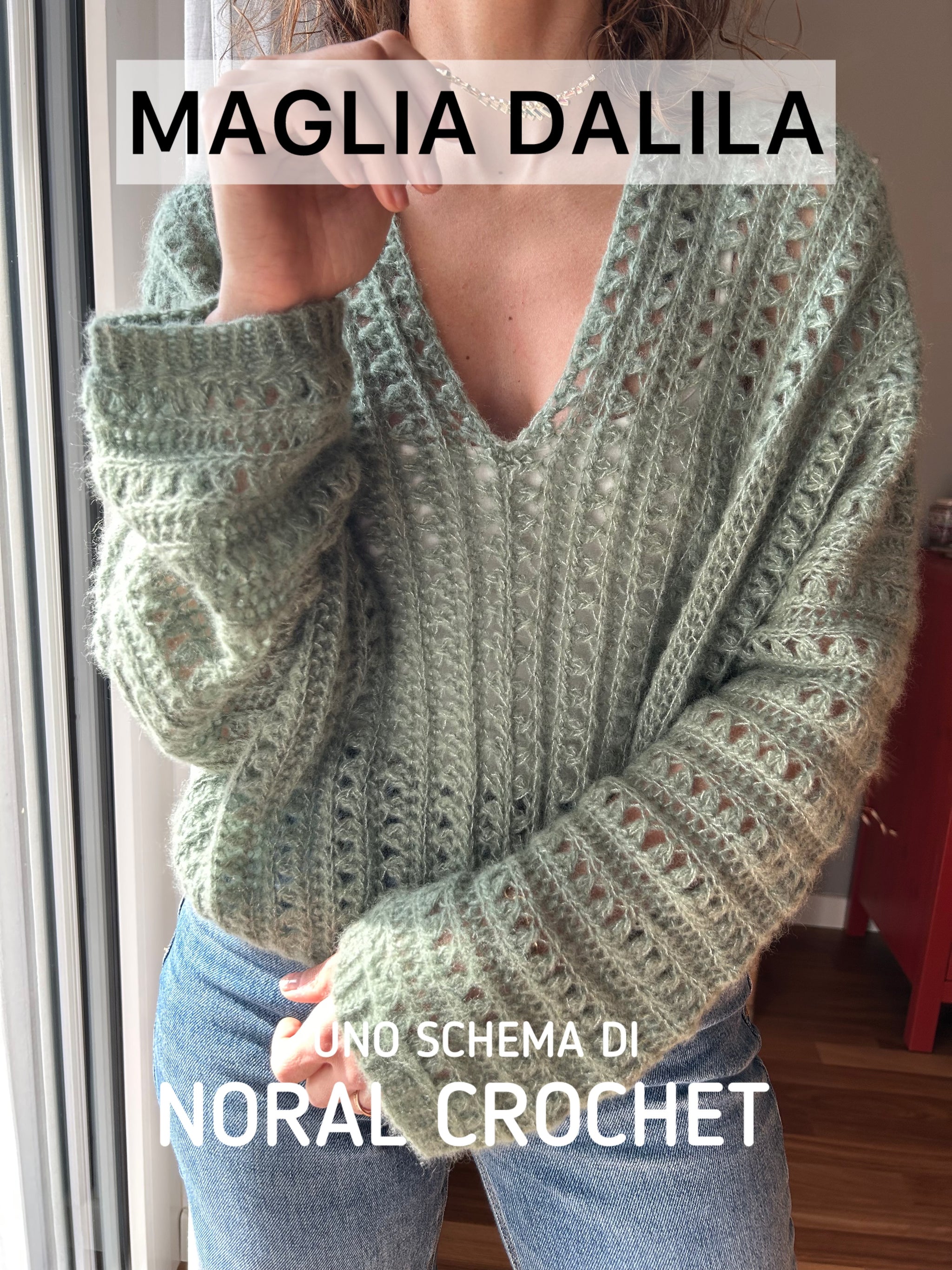 SCHEMA UNCINETTO MAGLIA DALILA - Pattern Maglia Elegante – Noral Crochet